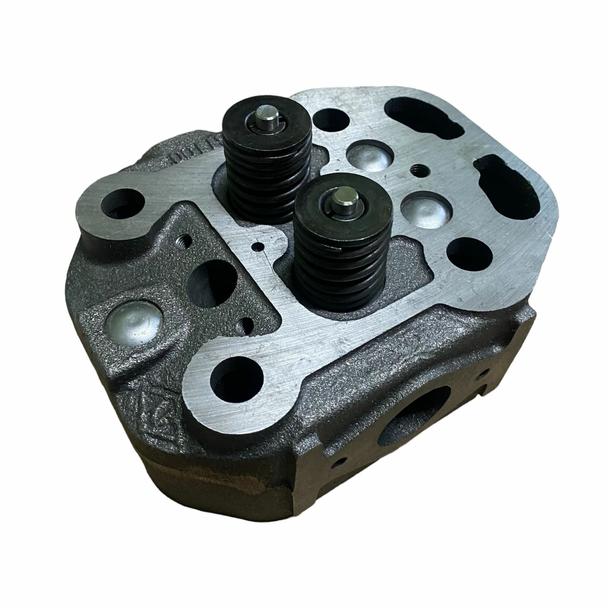 Головка блока цилиндра в сборе с клапанами ZS/ZH1100 на дизельный двигатель на тяжелый мотоблок