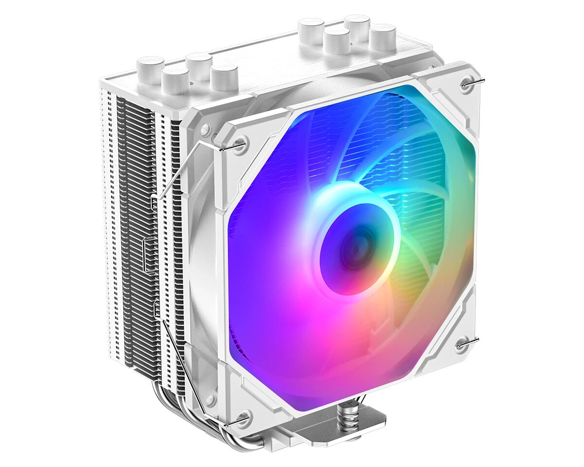 Процессорный кулер ID-Cooling SE-224-XTS ARGB WHITE, белый, 4-pin, ARGB, 120мм