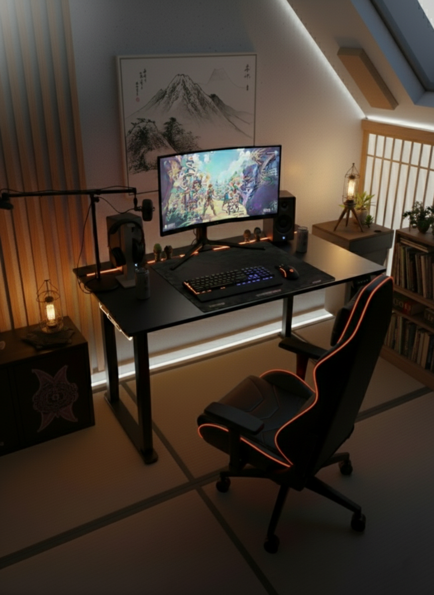 Компьютерный стол CHIRUSSUN, с подъемным механизмом регулируемый по высоте, черный, 180x65x72 см