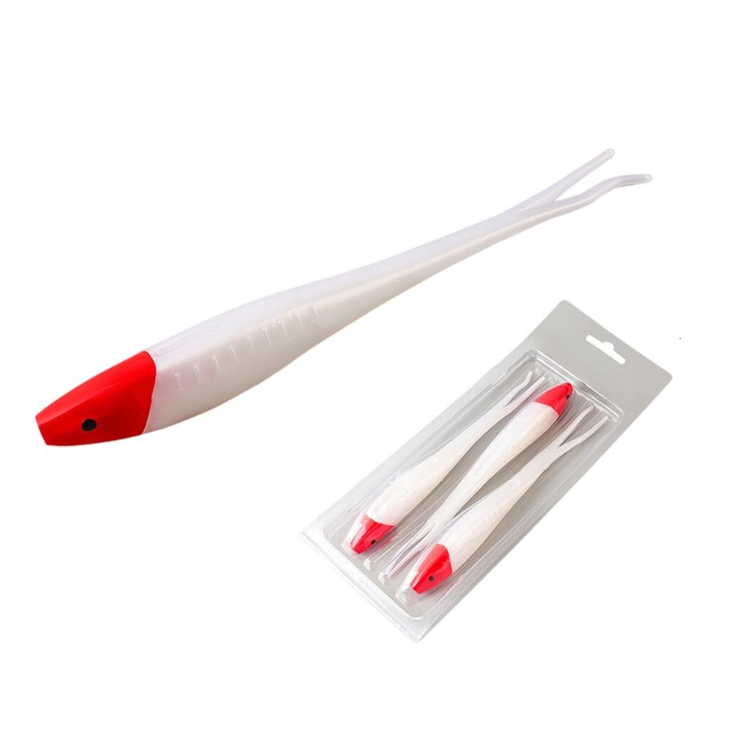 Воблеры рыболовные с раздвоенным хвостом, красный