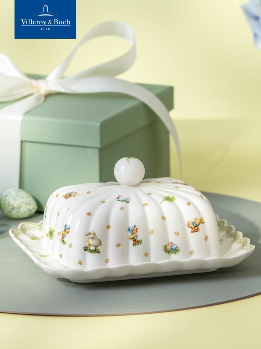 Масленка 18,5х15,8х8,7 см, Easter Delight "Пасхальное наслаждение", Villeroy & Boch, Премиум-Фарфор