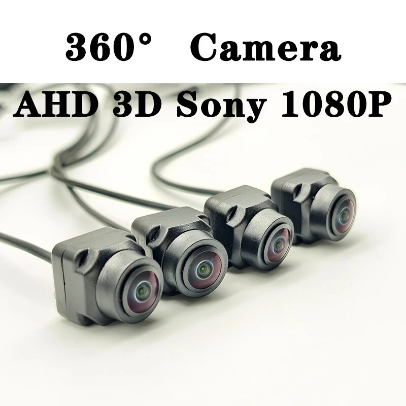 Панорамная 3D-камера автомобиля 360, 8K AHD 1080P, 4 шт, квадратные камеры для Android-радио, приложение 360, Sony 307 WDR 6048, датчик
