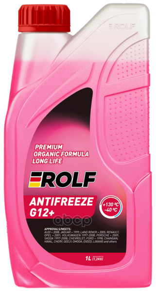Антифриз G12+ ROLF Antifreeze готовый 1л -40°С красный ROLF арт. 70011