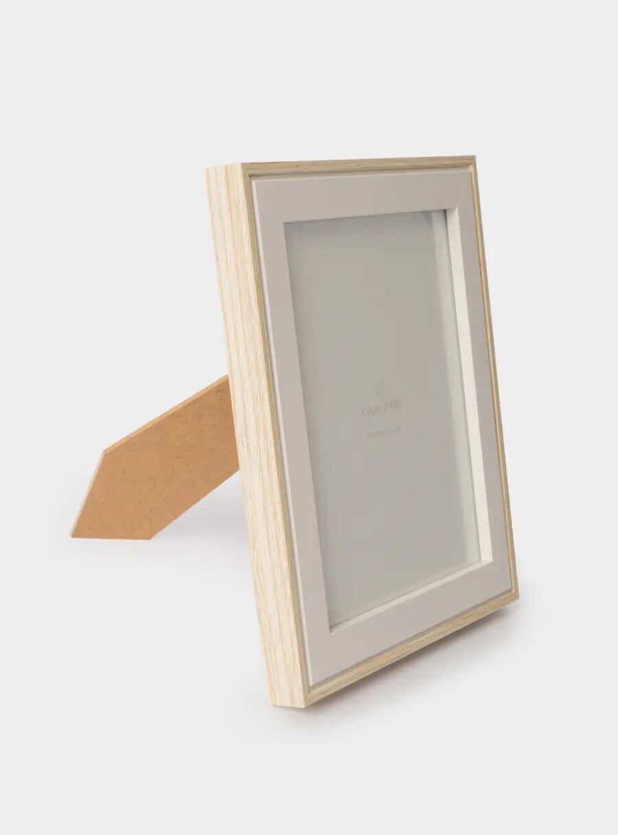 Фоторамка, 16х18 см, МДФ/стекло, бежевая, Deco