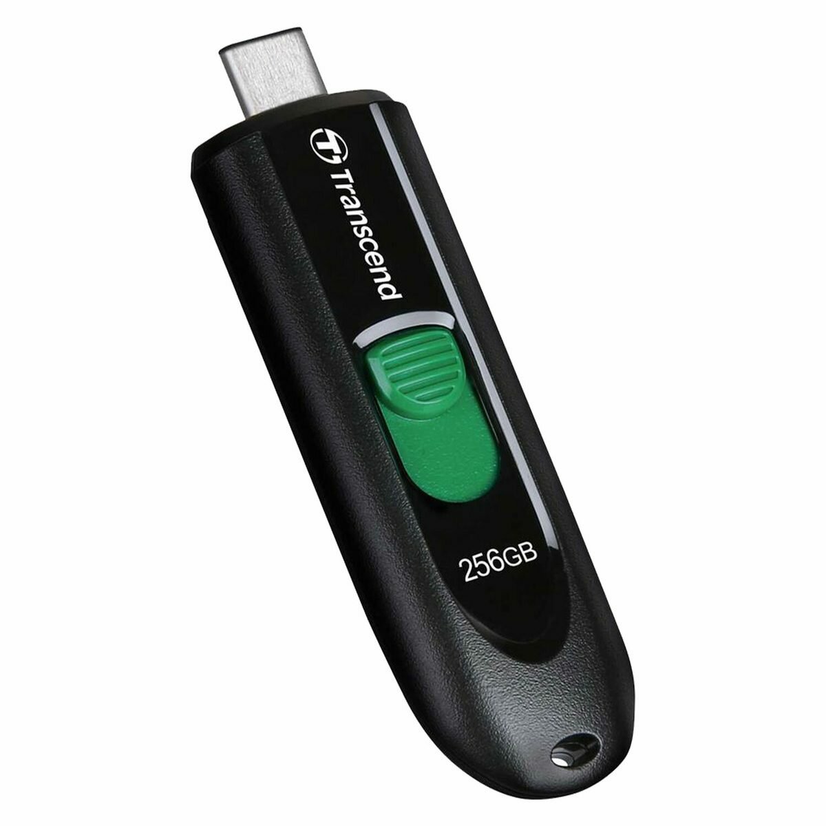 Флеш-память USB 256Gb Transcend JetFlash 790C, разъем USB Type-С, черный/зеленый (TS256GJF790C)