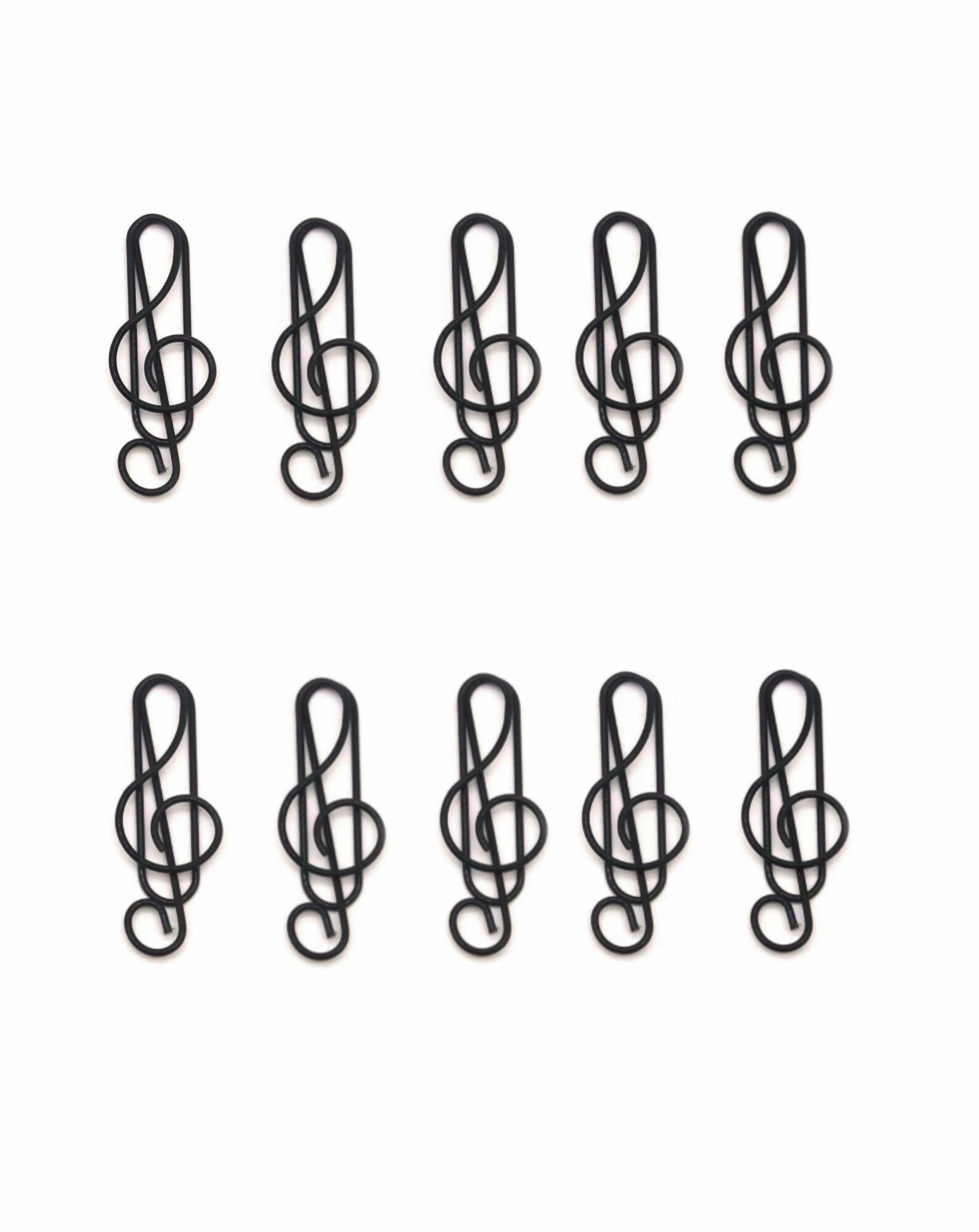 Скрепки в форме скрипичного ключа, 10 шт. / набор фигурных скрепок