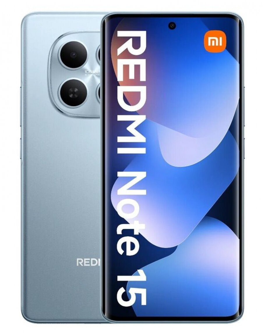 Смартфон Xiaomi Redmi Note 15 4G, 8/256Gb, Glacier Blue (Синий/Голубой)