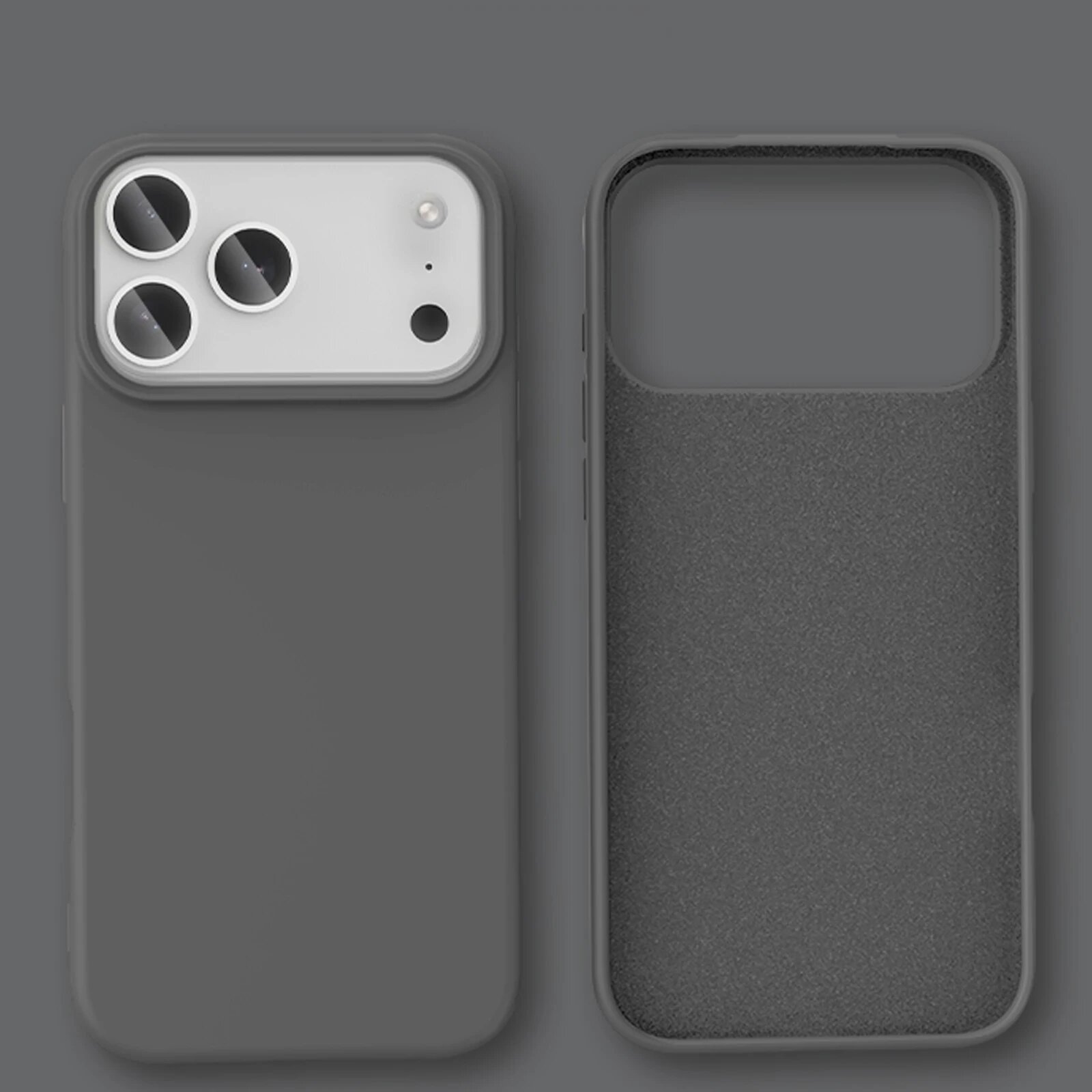Серый чехол для iPhone 17 Pro — Skin Touch