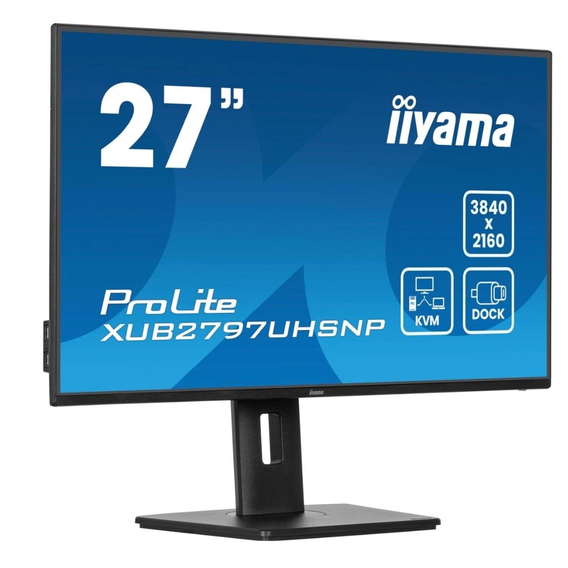 Монитор LCD IIYAMA 27" XUB2797UHSNP-B1 черный IPS 3840x2160 60Hz 350cd HDMI DisplayPort USB M/M HAS Pivot In