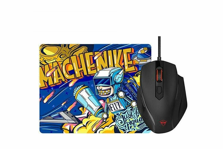 Игровая мышь с ковриком унисекс MACHENIKE Big Player M1 PUBG Chicken Set