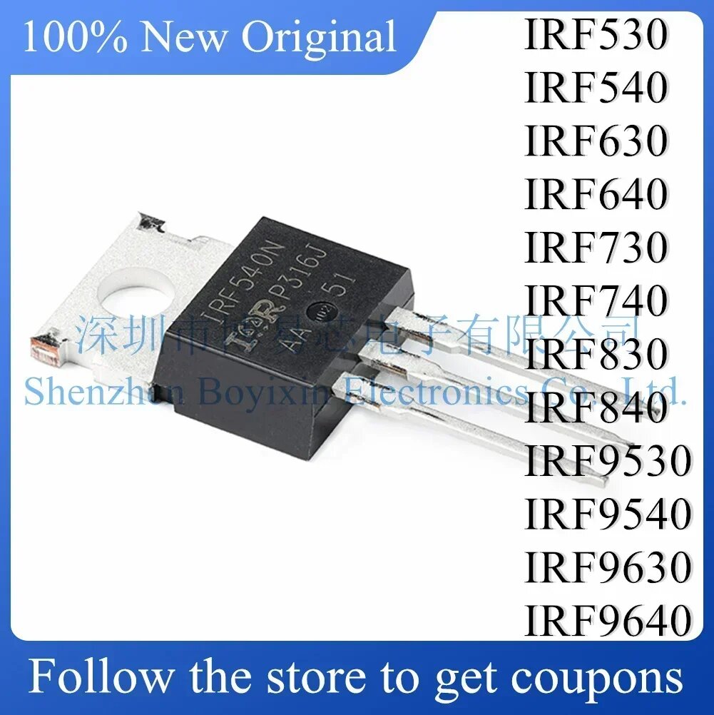 IRF530 IRF540 IRF630 IRF640 IRF730 IRF740 IRF830 IRF840 IRF9530 IRF9540 IRF9630 IRF9640 Стандартная версия