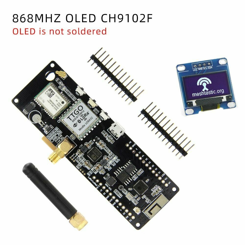 LILYGO Meshtastic T-Beam V1.2 ESP32 LoRaGPS WiFi Bluetooth плата для разработки-868Mhz OLED CH9102F AXP2101 Q401+L206