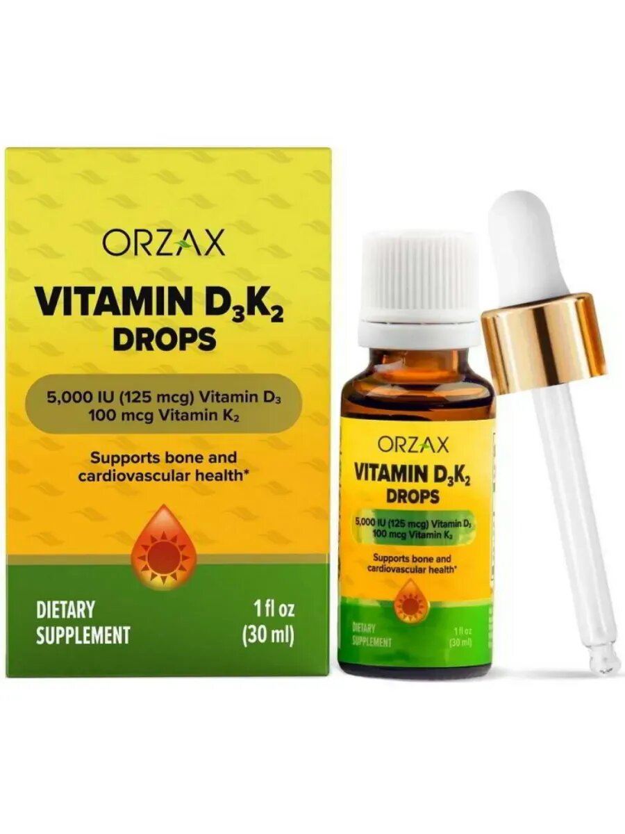 Витамин Д3 К2 5000, 30 мл, капли