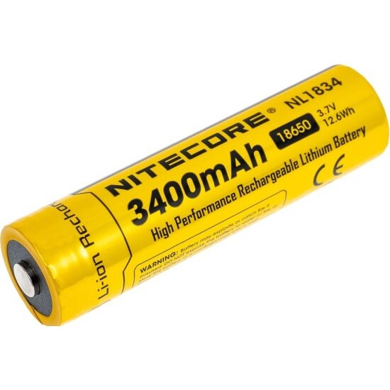 Аккумулятор Nitecore NL1834 18650 3.7v 3400mA