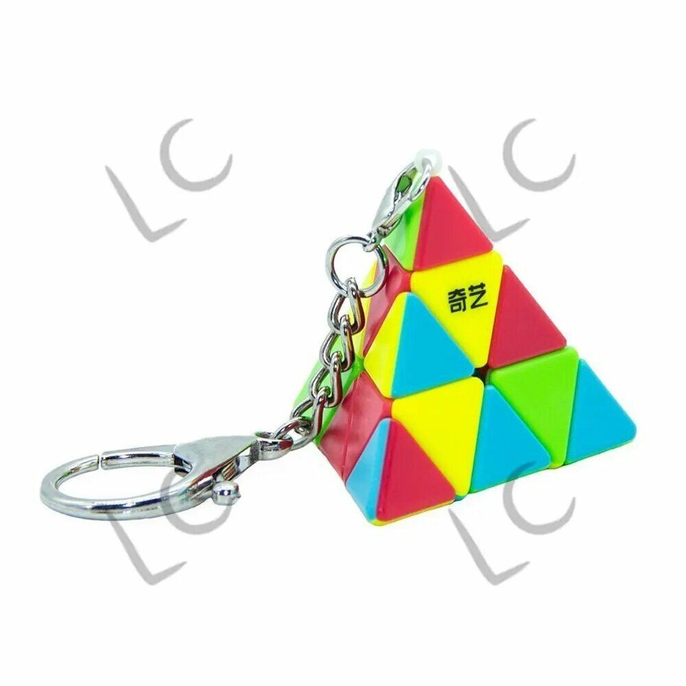 Брелок пирамидка QiYi Pyraminx keychain / Головоломка для подарка--LC