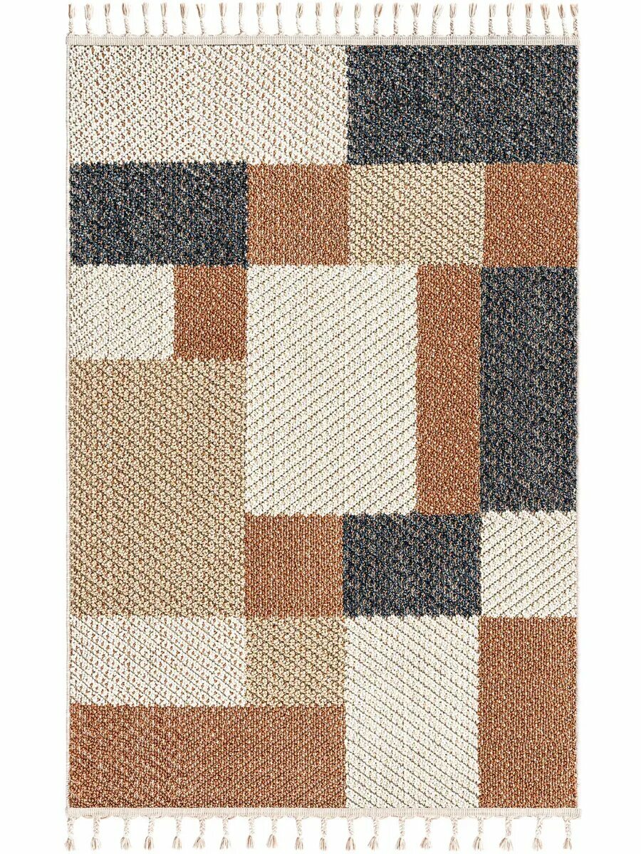 Bress 1406 Тканый ковер 80x300 см цвета ореховый капучино