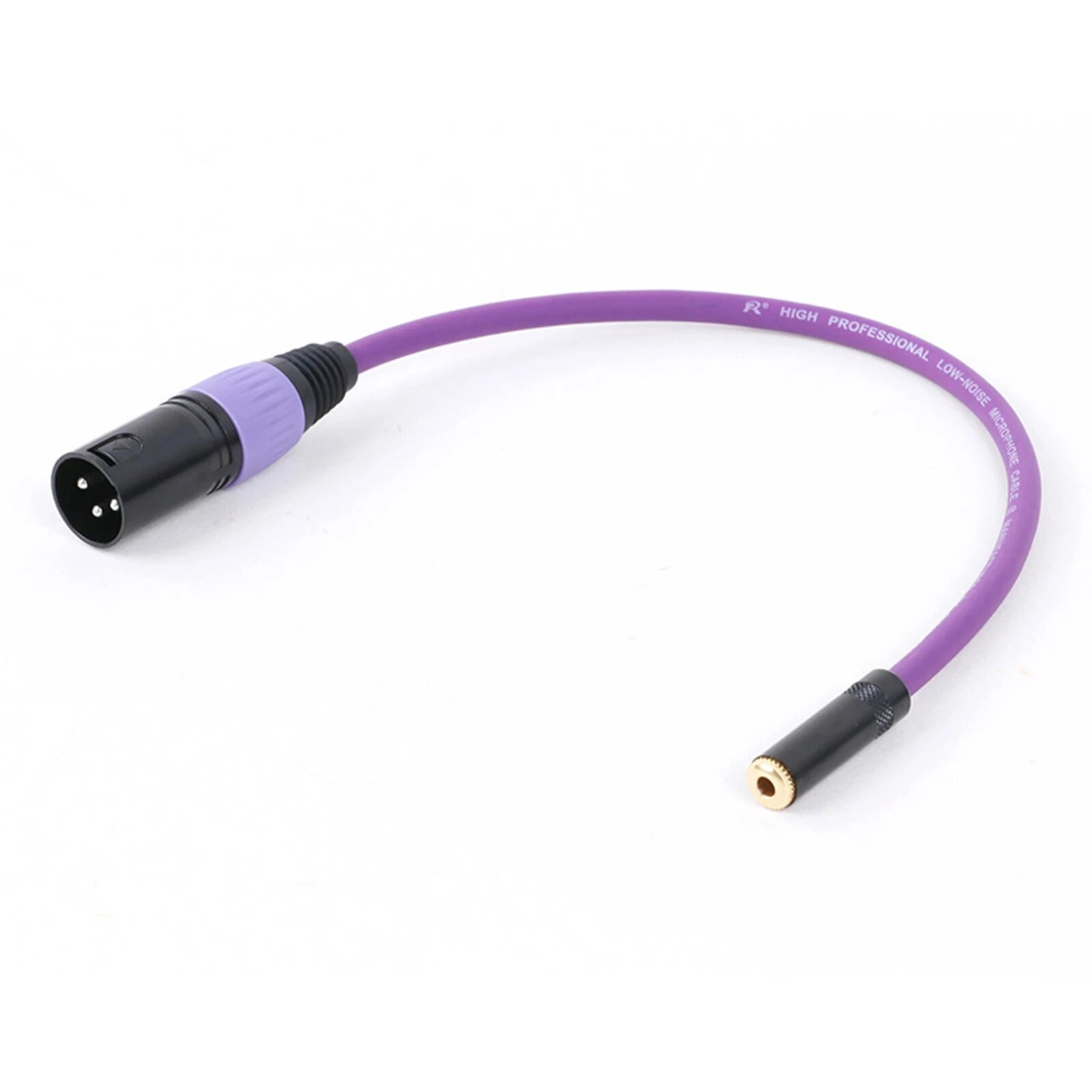 Аудиокабель 3.5 мм - XLR, 0.5m, Purple