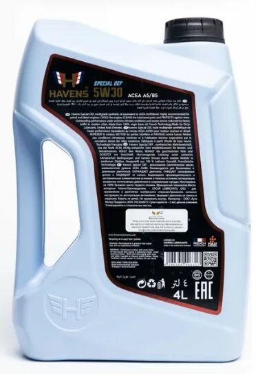 Масло моторное HAVENS Special 5W30 ACEA A5/B5 4литр Special 5W30 ACEA A5/B5 4L HSOEF5W30A5B54
