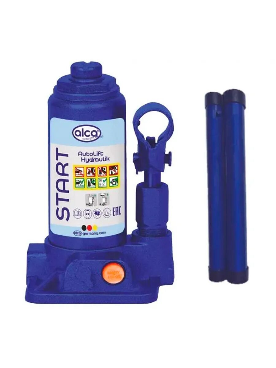 Телескопический бутылочный домкрат Alca 2т START