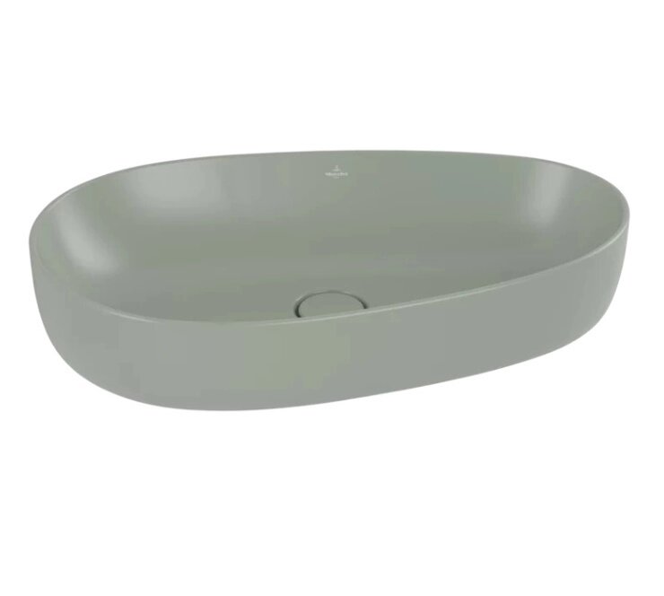 Раковины Villeroy & Boch Antao 4A7465R8 накладная, 65x40xh14,6см, Morning Green, с CeramicPlus