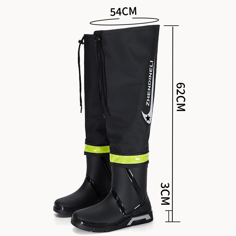 Мужские походные резиновые сапоги, стильные резиновые туфли, водонепроницаемые рыболовные ботинки, удобные водонепроницаемые ботинки для ловли на приманку на толстой подошве. Размер обуви. EU:43