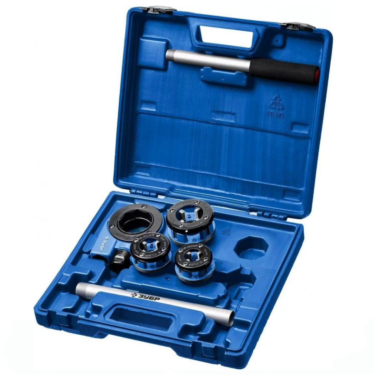 Набор резьбонарезной трубный ЗУБР Профессионал №3 28270-H3_z01, 4 предмета