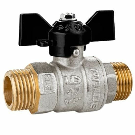 Кран шаровой резьба/резьба (бабочка) LD Pride 1/2"