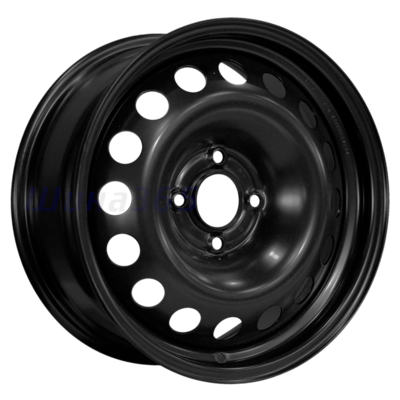 Штампованный колесный диск Magnetto 16019 AM 6x16/4x100 ET37 D60,1 Black Sandero Stepway