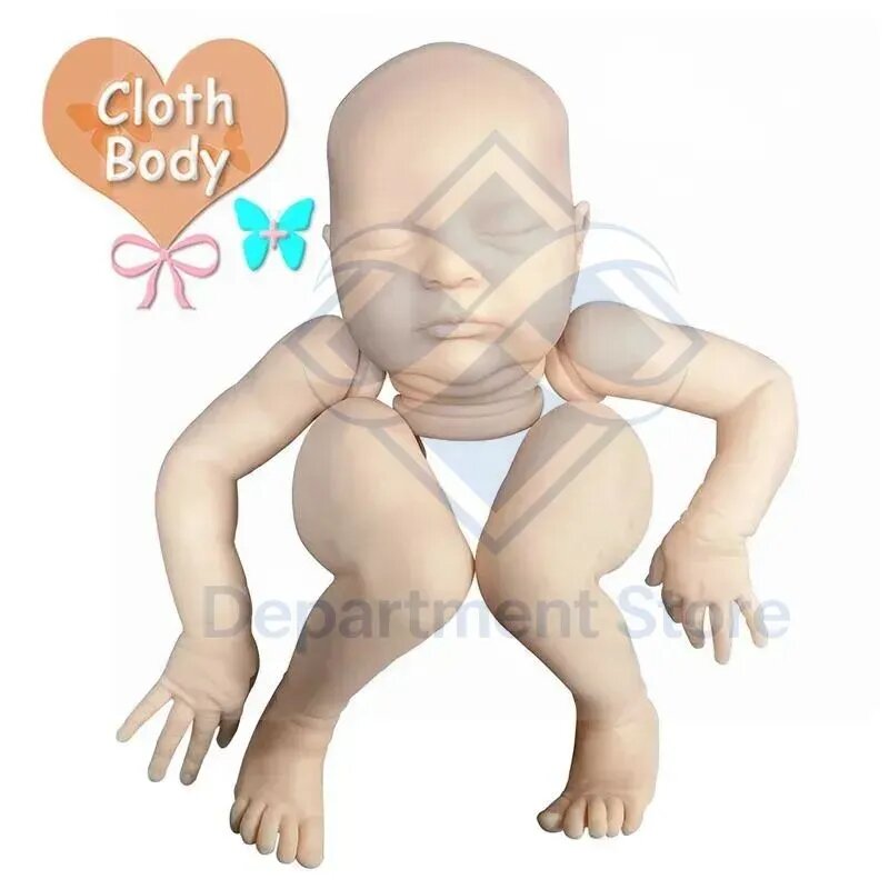 Неокрашенный и разобранный набор кукол-реборнов, размер готовой куклы 50 см, reborn Laura