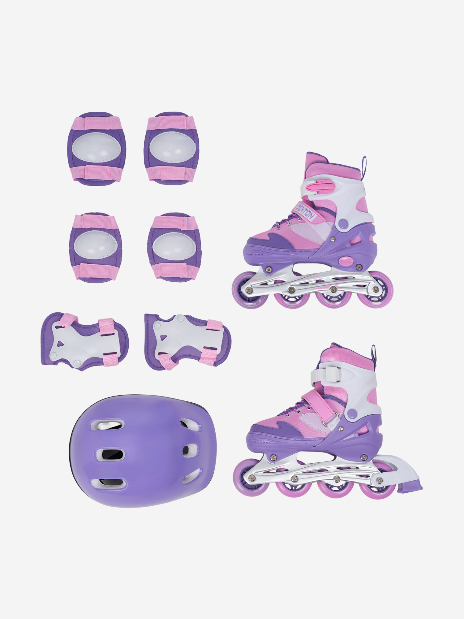 Набор детский Denton: роликовые коньки, шлем, комплект защиты