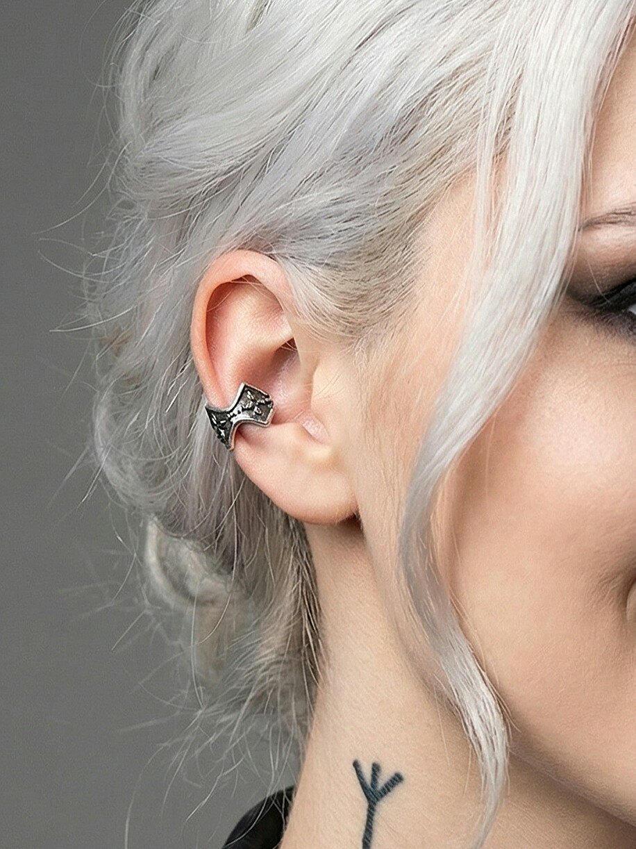 Моносерьга кафф, славянский оберег