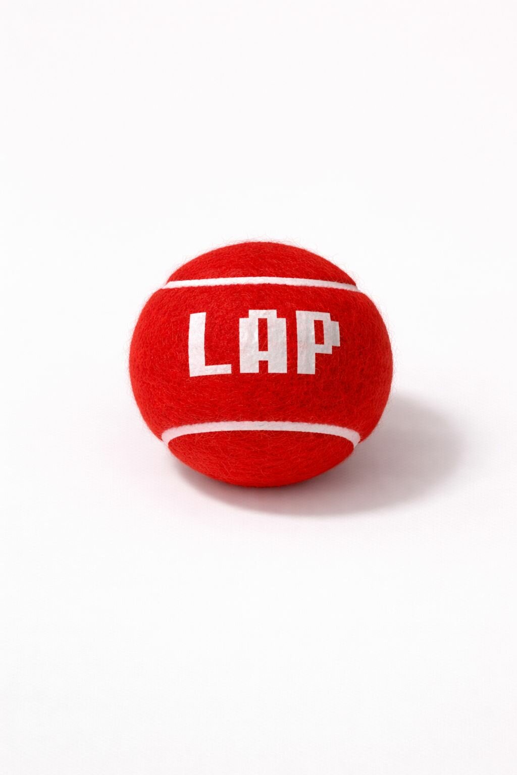 Мяч для игры в Русскую Лапту LAP красный, резиновый мяч яркий