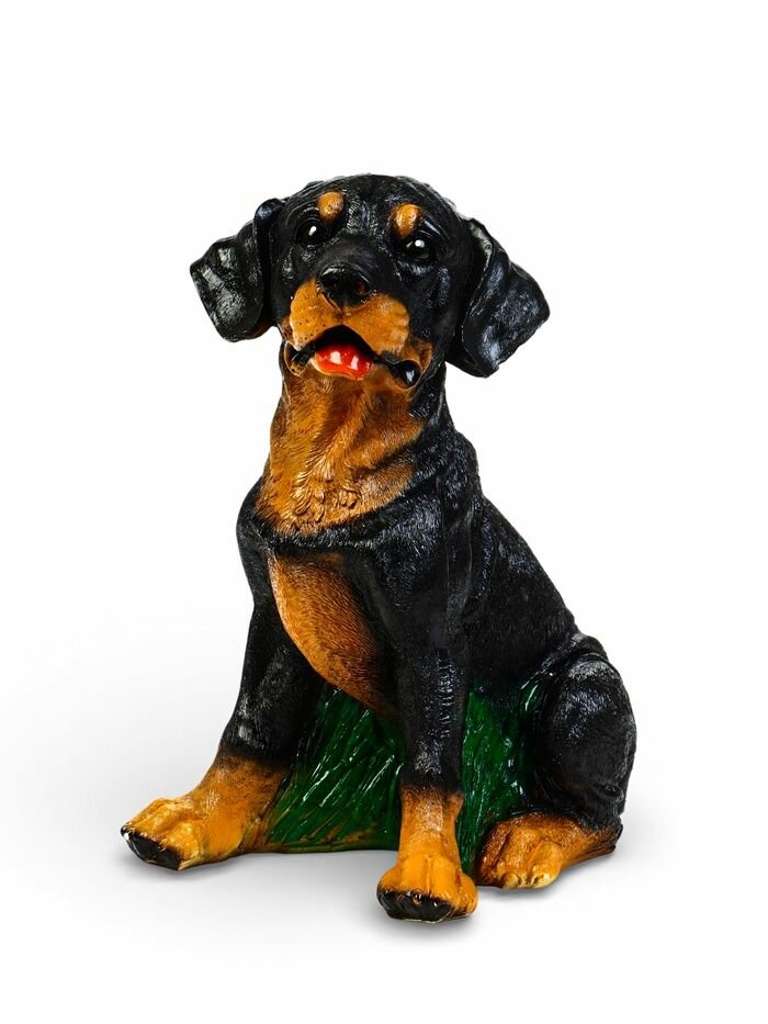 Садовая фигура из гипса Ротвейлер , 29.5 20.8 36 см