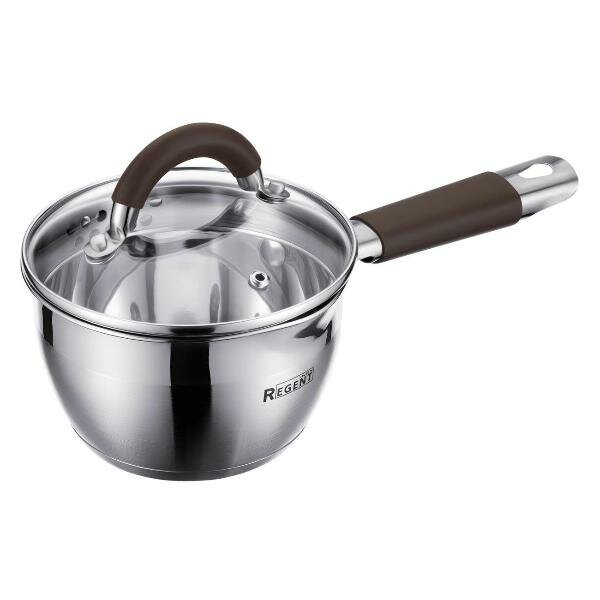 Ковш 14см/1.2л с крышкой REGENT inox TRUFFLE