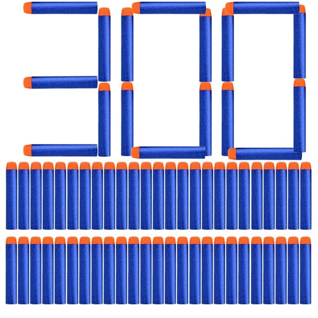 FRENSIT пули для Nerf синие 7.2см 50 шт 300PCS