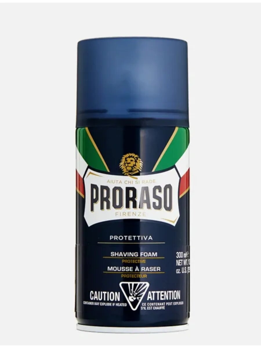 Пена для бритья с алоэ и витамином Е PRORASO shaving foam protective
