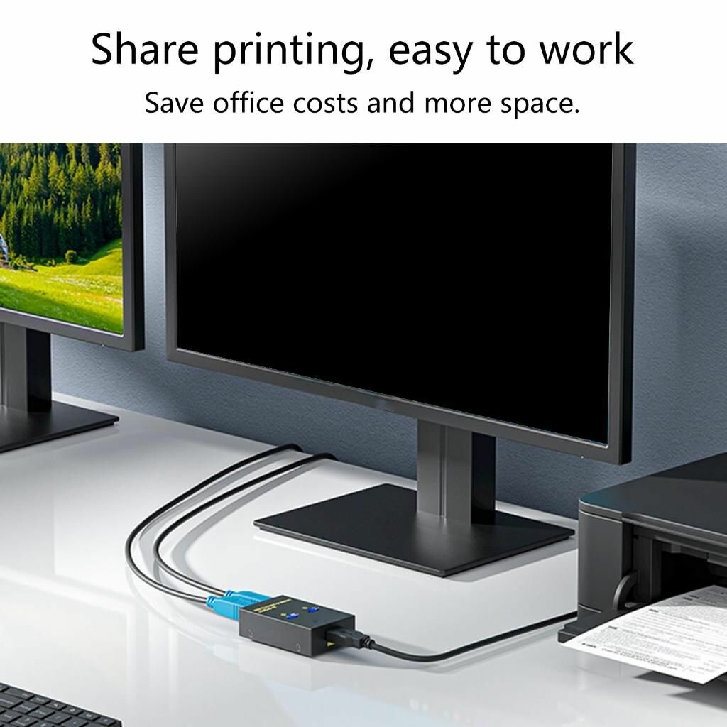 USB-переключатель принтера для двух устройств — фото 1