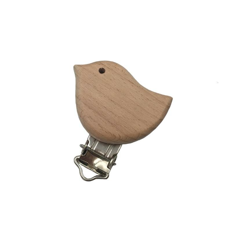 Детский прищепка-игрушка для соски из букового дерева, 1