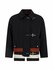 Куртка FAY Toggle striped jacket, размер 8 лет, Синий принт