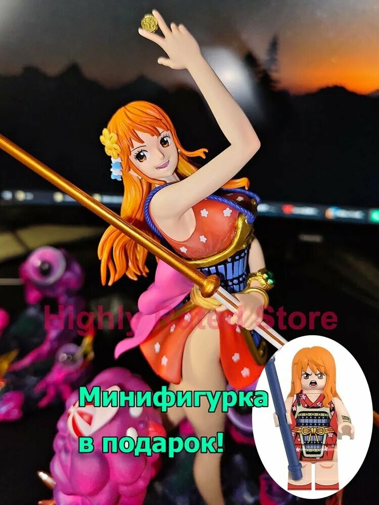 29cm/Фигурка Нами из One Piece Самурайский костюм Onigashima Edition