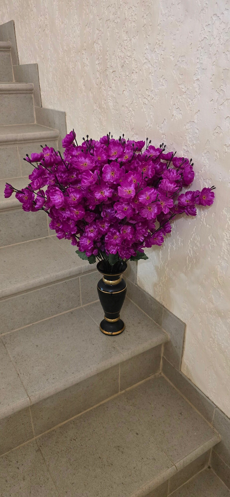 Искусственный букет Holodilova Сакура, сиреневый, высота 50см