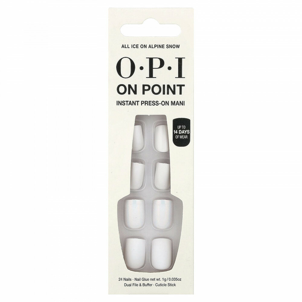 OPI, On Point, мгновенный прессуемый макияж, короткая шерсть, лед на альпийском склоне, набор из 27 предметов
