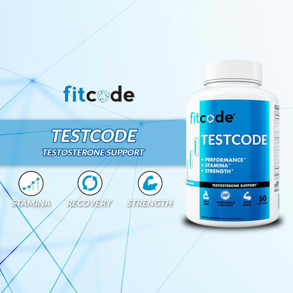 Fitcode, Testcode, 100 растительных капсул — фото 1
