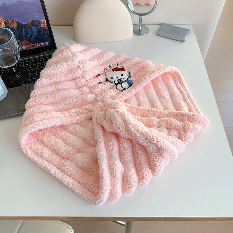 Милый детский комплект из трех полотенец Hello Kitty для девочек: впитывающие, безворсовые, быстросохнущие полотенца для новой студенческой комнаты.