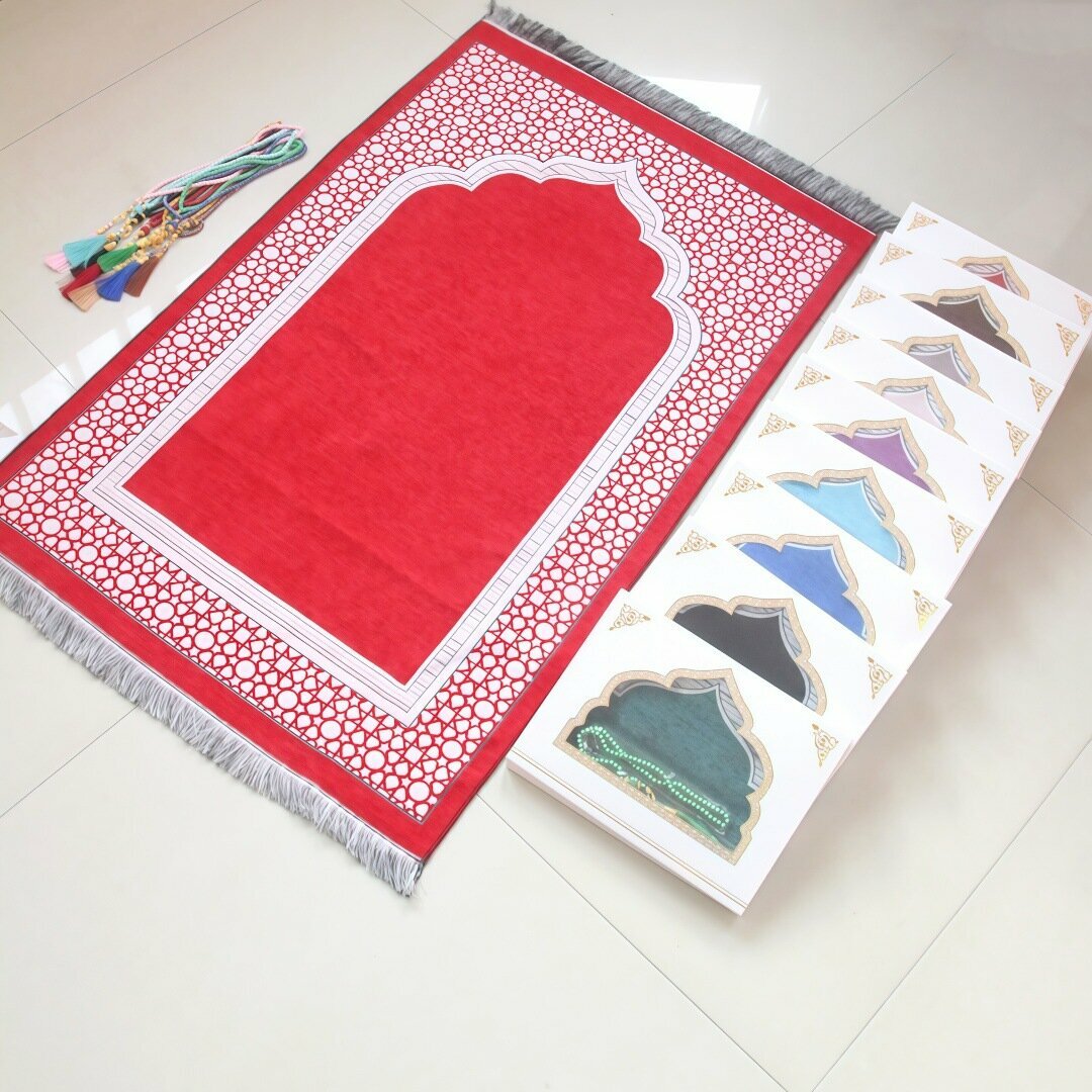 Прямоугольный напольный коврик, машинно-тканый жаккардовый тонкий ковер в подарочной коробке, набор из 99 бусин, свадебный подарок, 70*110 см.