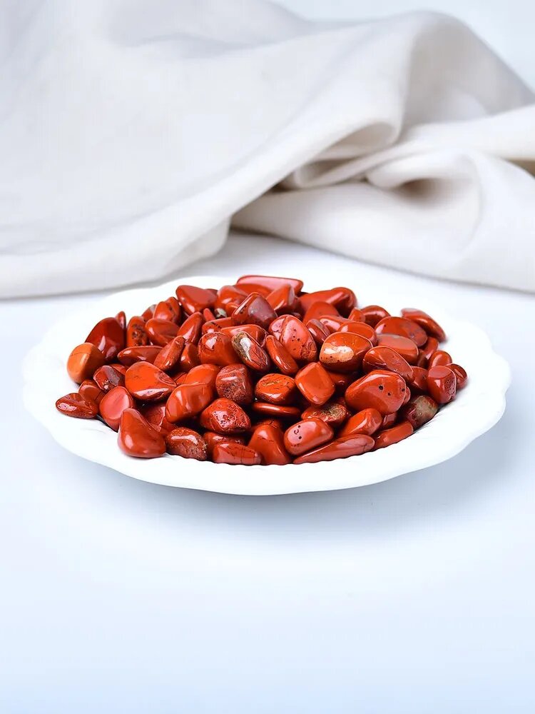 Полированный натуральный камень "Красная яшма" (1-1,5 см, 50 г)