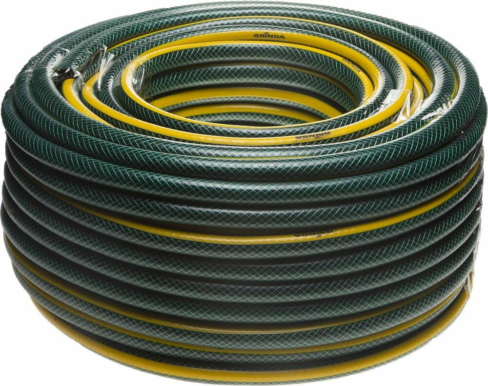 Шланг поливочный GRINDA STANDARD, 1/2", 50 м, 20 атм, трёхслойный, армированный, арт. 429000-1/2-50