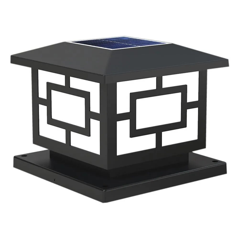 Уличный светильник светодиодный для столба, уличный столб, черный, минимализм