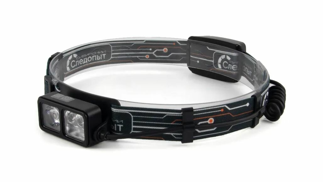 Фонарь налобный "сибирский следопыт-galaxy", 4 LED, аккум.1x2000mAh, PF-PFL-HL59