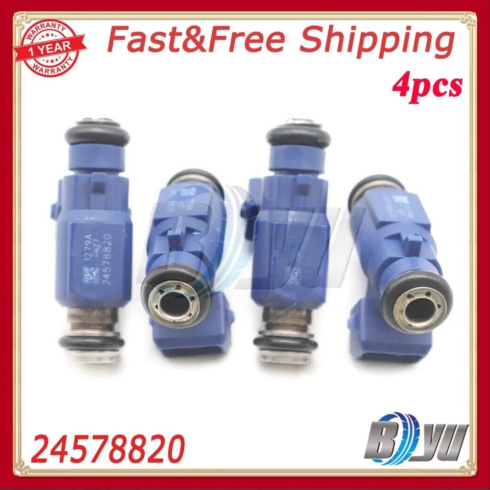 4 топливных инжектора 24578820 FJ10741 для Chevrolet Cobalt Corsa Prisma Onix Astra